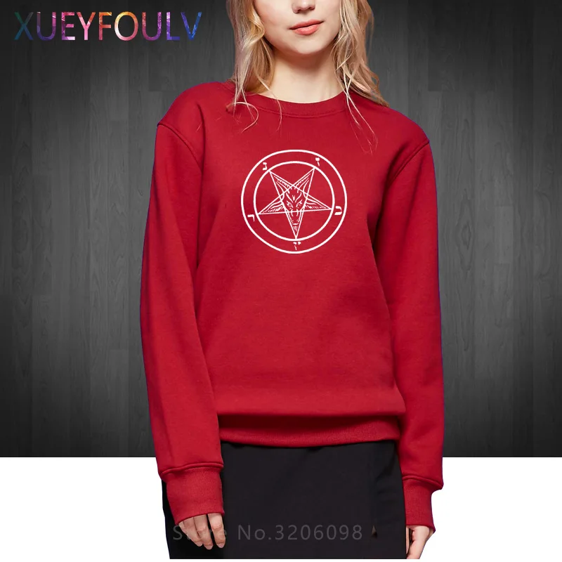 PENTAGRAM GOTHIC OCCULT SATAN new Women Sweatshirts fashion cotton Lady ...