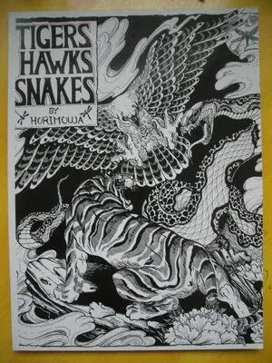 Tigers, Hawks, Snakes By Horimouja Japanese Tattoo Designs Flash Book ...