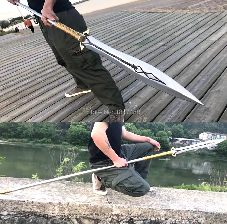 Chinese KungFu Dao Sword Hand Forging Manganese Steel Spearhead Very ...