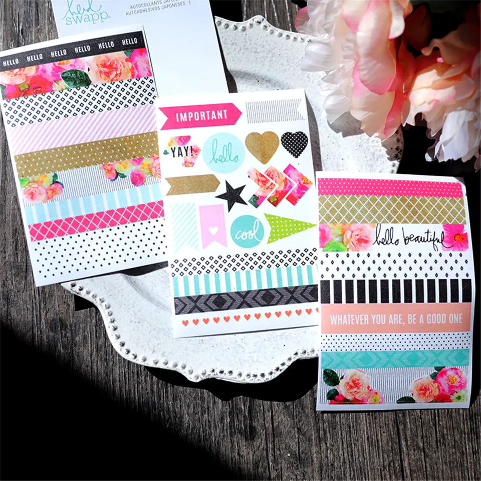 Rose Paper Stickers Set Die Cut For Diy Scrapbooking Supplies Sticker ...