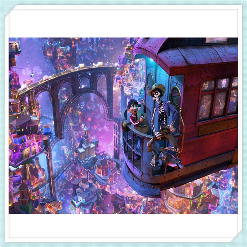Pixar Coco Movie poster 5D DIY Diamond Painting Round drill Embroidery ...