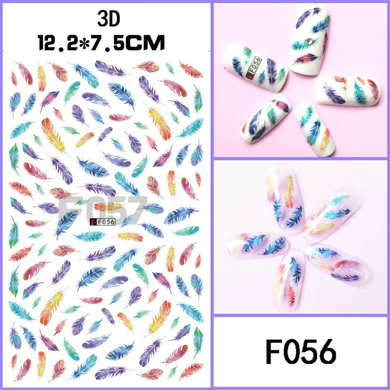 10pcs-lot-The-latest-Japanese-nail-art-3D-adhesive-emulation-feather ...