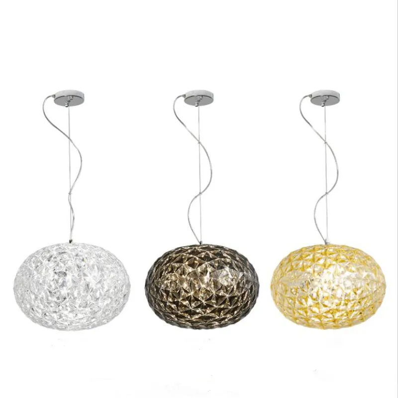 Modern Crystal Ball Parlor Led Pendant Light Living Room Bedroom ...