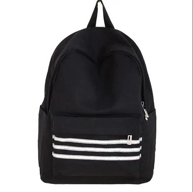 Simple style pure color "reflective safe strips" desgin canvas women ...