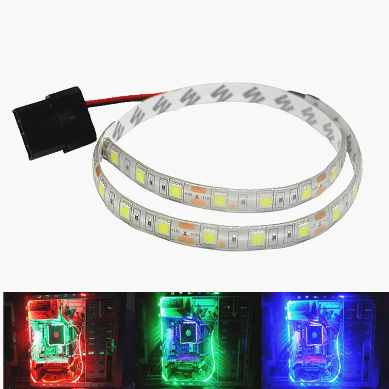 50cm-1m-2m-LED-Strip-Light-PC-Computer-Case-Strip-Light-SATA-Power ...