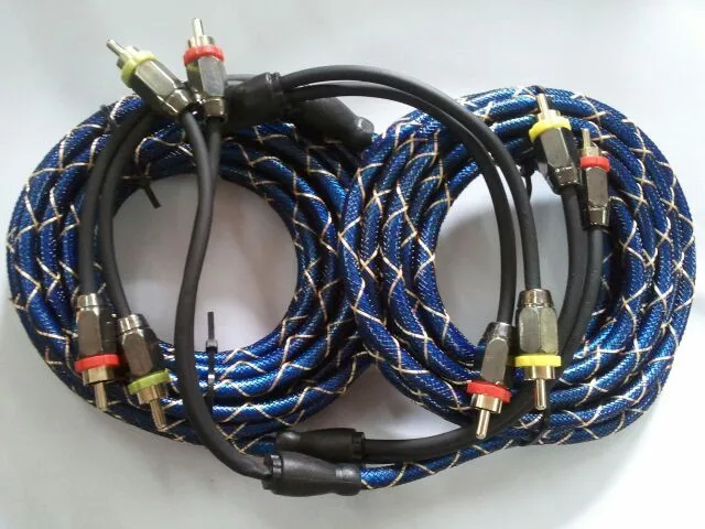 Metal Head RCA / snakeskin network audio cable / RCA / audio cable 4.5 ...