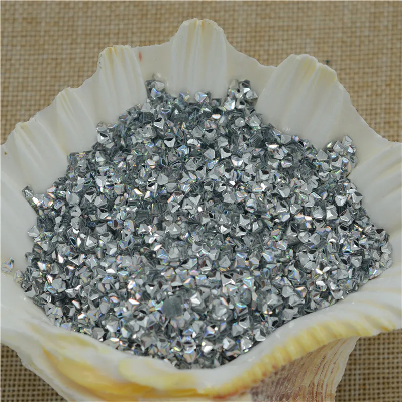 50g Silver Laser 3mm Diamond Shape Sequins 3D Pvc Loose Sequin ...
