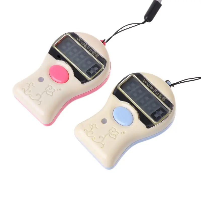 LCD Digit Electronic Tally Counter 0 99999 Keychain Finger Counter For ...
