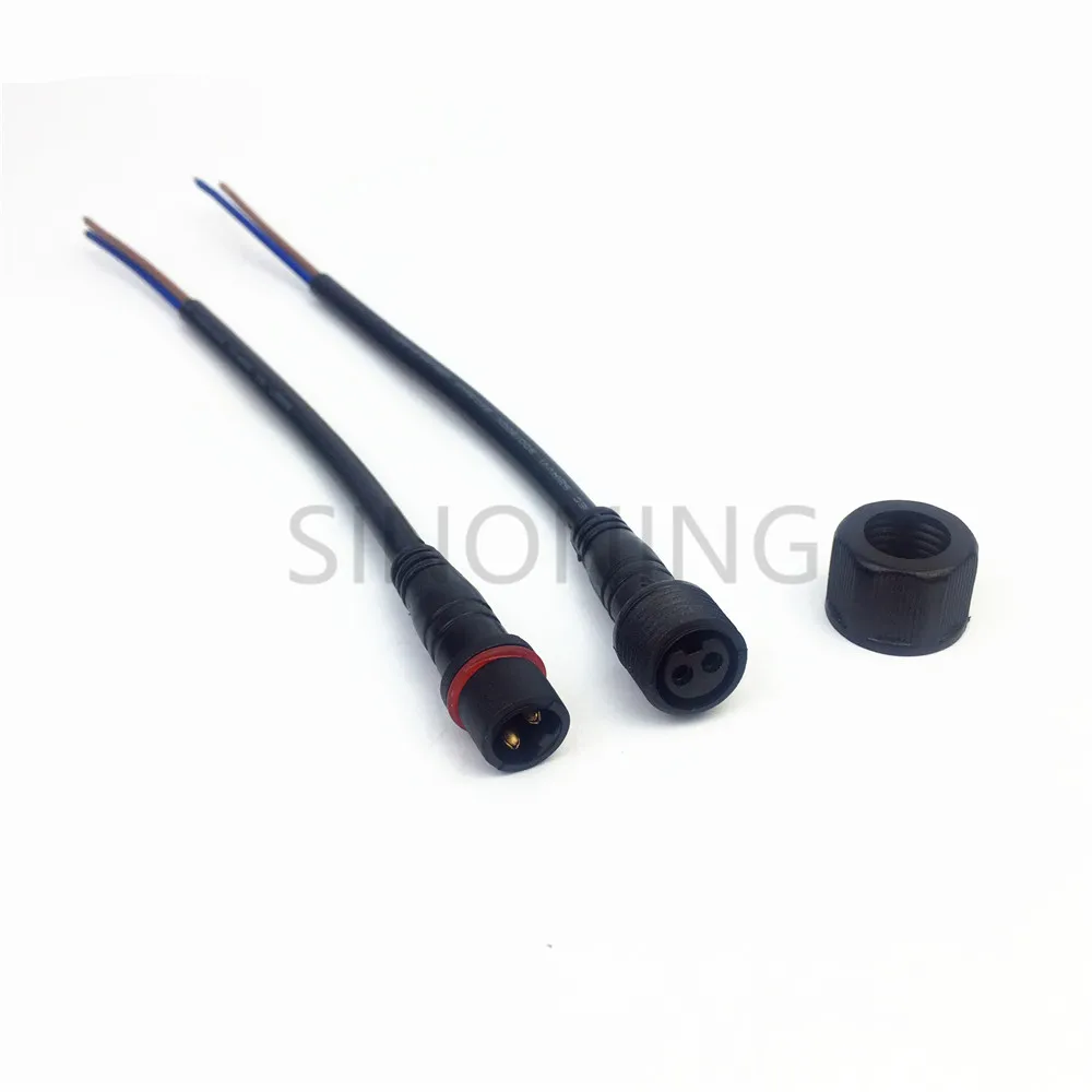 Waterproof plug male and female docking LED lamp 2 core 3 core 4 core ...