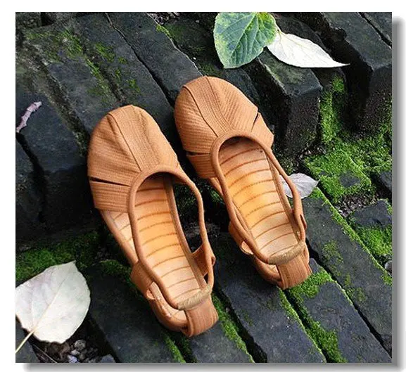 Buddhist monk shoes sandal rubber soles/bottom,open sides design ...