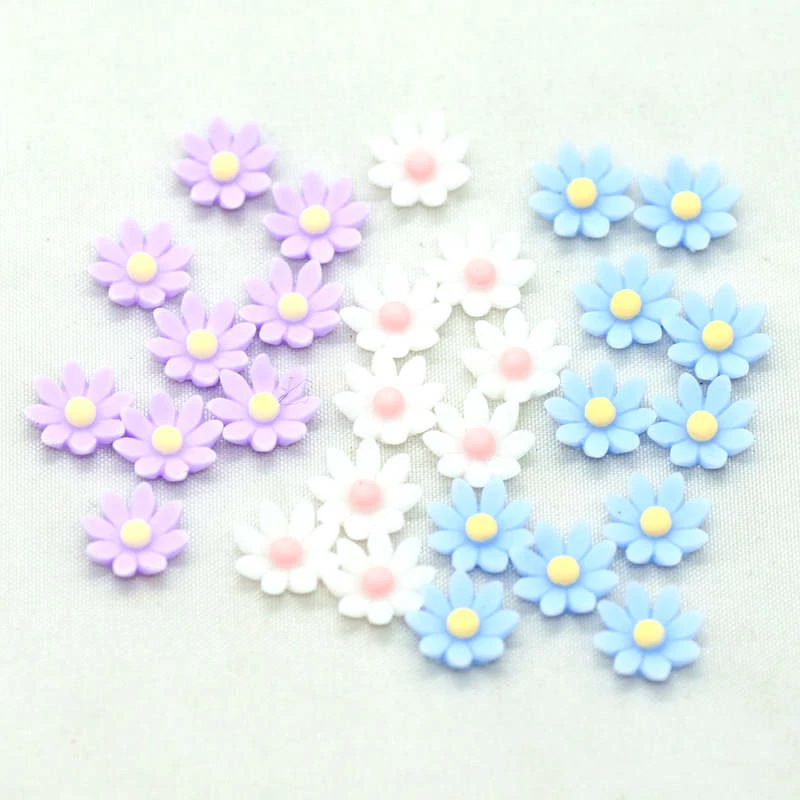 8mm Cute Resin Tiny Flatback Flowers|diy Crafting Flower Miniatures ...