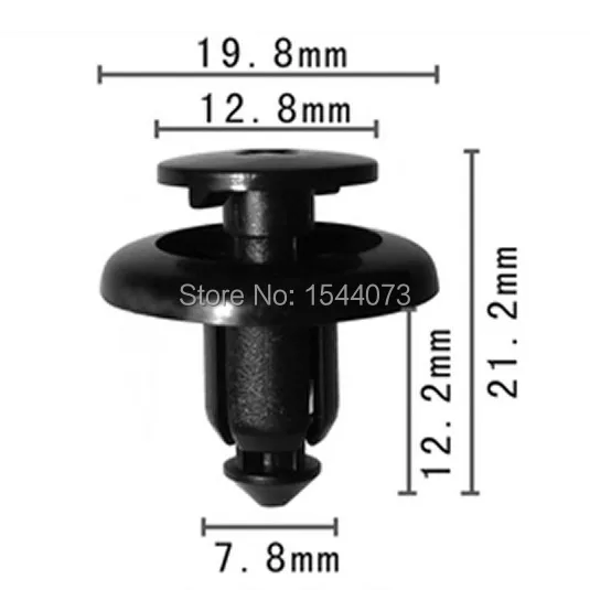 500pcs 8mm Plastic Rivet Automotive Fasteners Car door Bumper cover ...