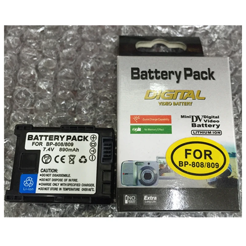 BP 808 BP 808 Li ion Battery pack BP808 lithium batteries For CANON ...