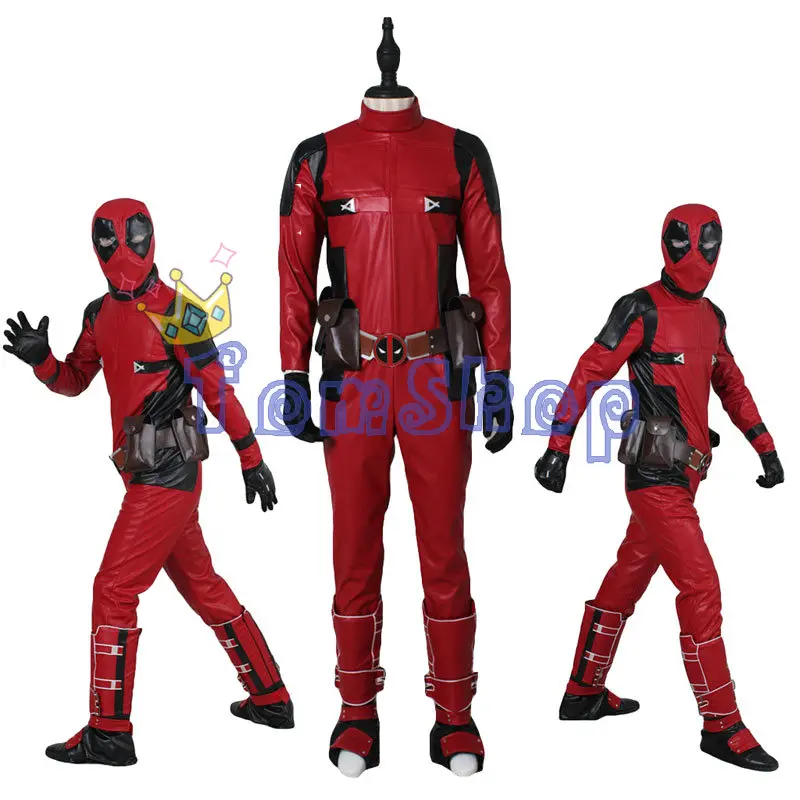 x men Deadpool Cosplay Costume Superhero Full Set Overall Battleframe ...