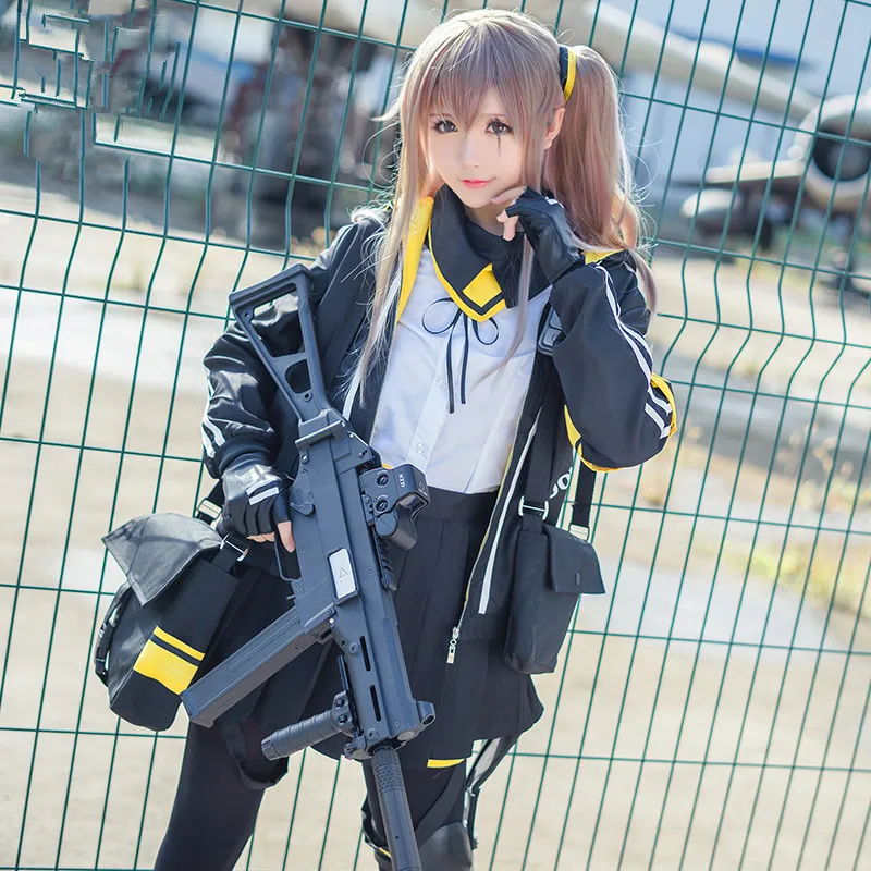 Hot Games Girls Frontline Cosplay ump45 Cos Halloween Party Cos Women's ...