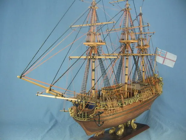 Sacle1/50 British Royal Yacht Model Building Kit HMS Royal Caroline ...