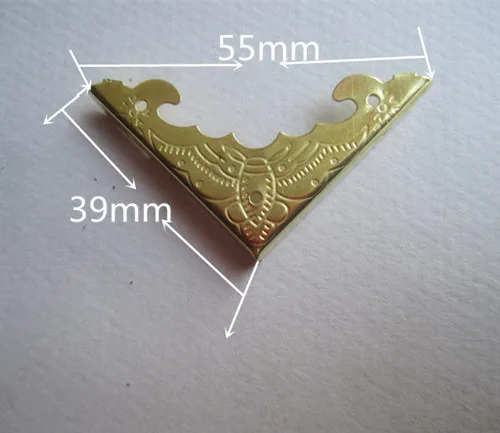 Wooden Box Angle Retro packaging decoration gold color free shipping ...