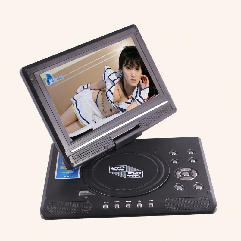 Electronic 9.8 inch Portable DVD EVD Player TV 270 Swivel Widescreen ...