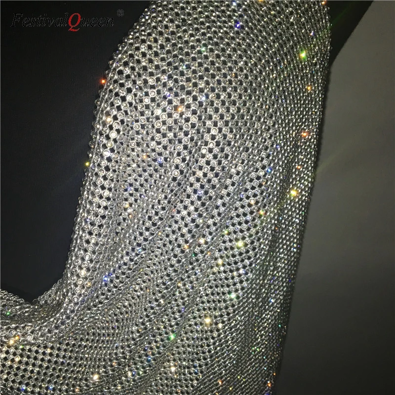 FREE SHIPPING Brilliant Rhinestone Backless Party Crop Top Women 2019 ...