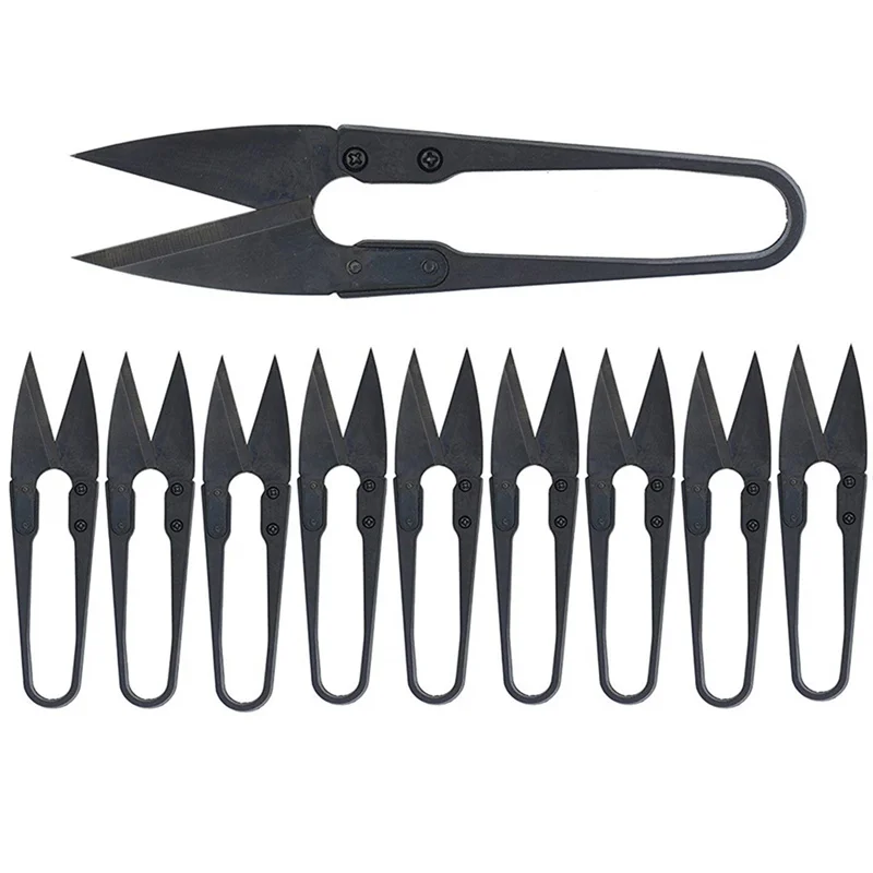 12 Pcs/Lot Thread Scissors U Sewing Clipper Beading Thread Cutter for ...