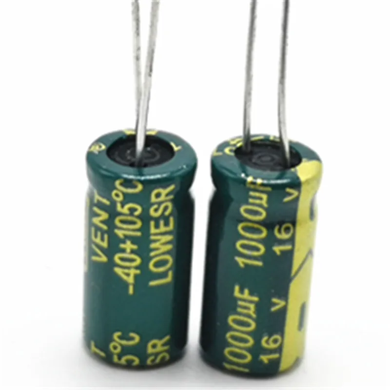 50pcs/lot 16V 1000UF 8*16 aluminum electrolytic capacitor 1000uf 16v-in ...
