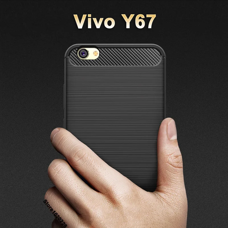 Vivo y67 case cover 5.5 inch Black soft Wiredrawing TPU case for Vivo ...