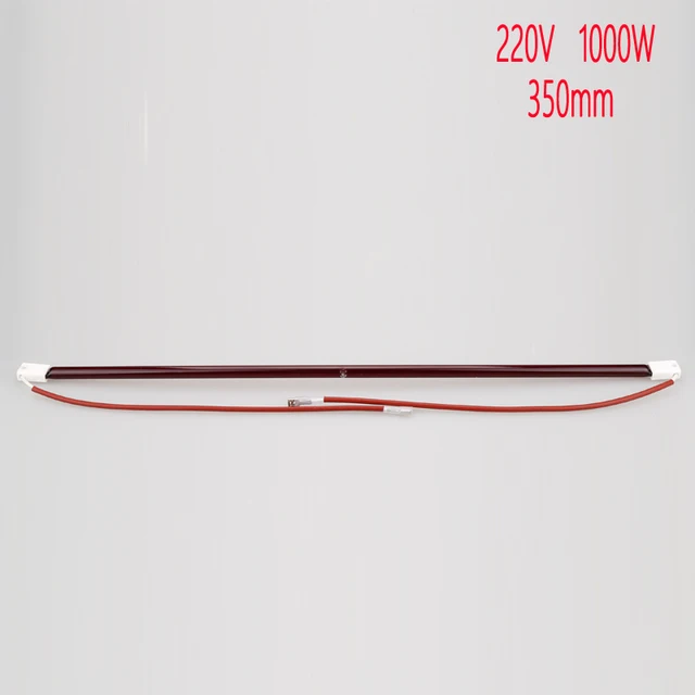 350mm/400mm/500mm/750mm 220V 1000W Ruby Color Halogen Infrared Quartz ...
