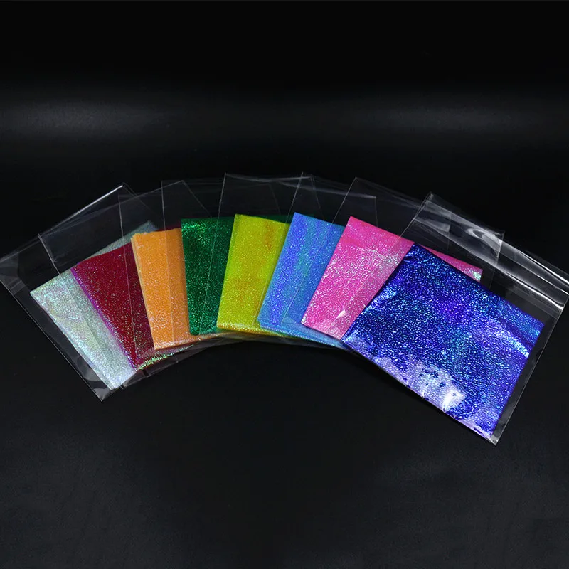 8packs big size Fly Tying embossed flashback flash scud pearlescent ...