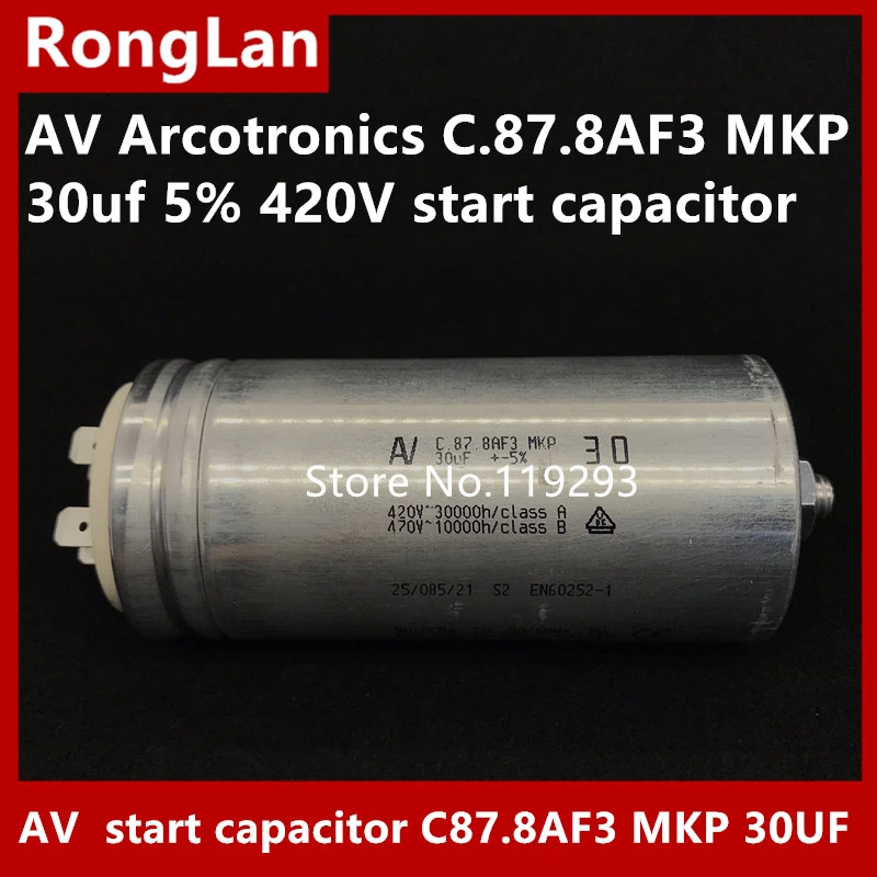 [bella] [original New] Av Arcotronics C.87.8af3 Mkp 30uf 5% 420v Start ...
