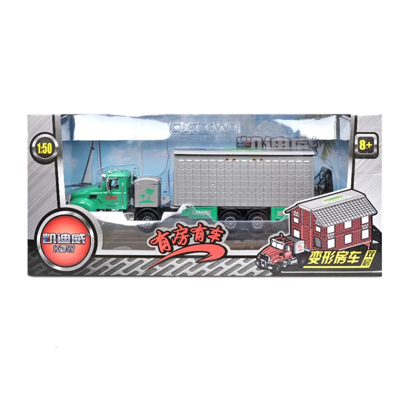 KDW 1:50 Double Layer Transformation Touring Car Toy Alloy Caravan ...