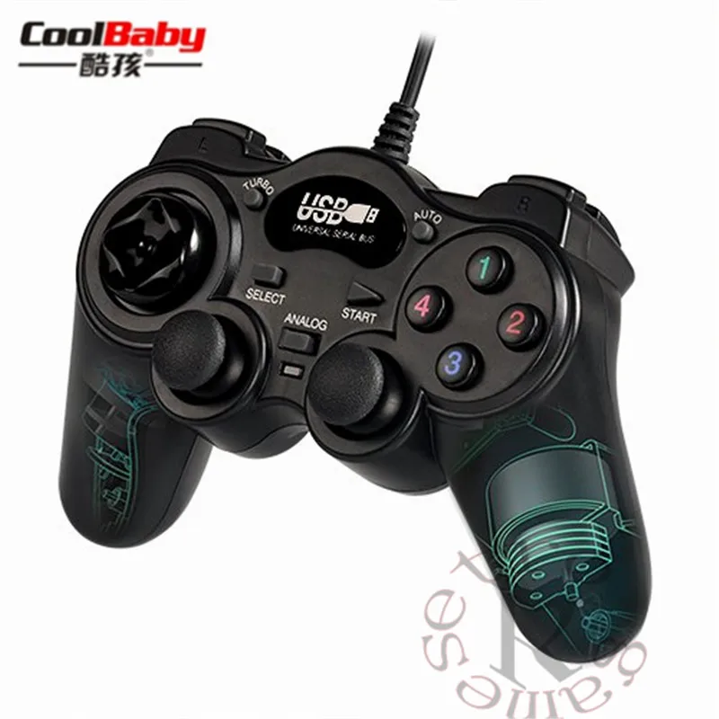 Wired-Gamepad-Joystick-USB2-0-Shock-Joypad-Gamepads-Game-Controller-For ...