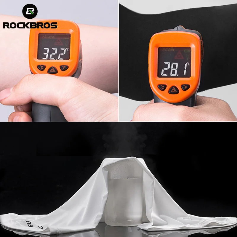 ROCKBROS WB-001B001 Summer Face Scarf Neck Sun Protection Silk Cycling ...