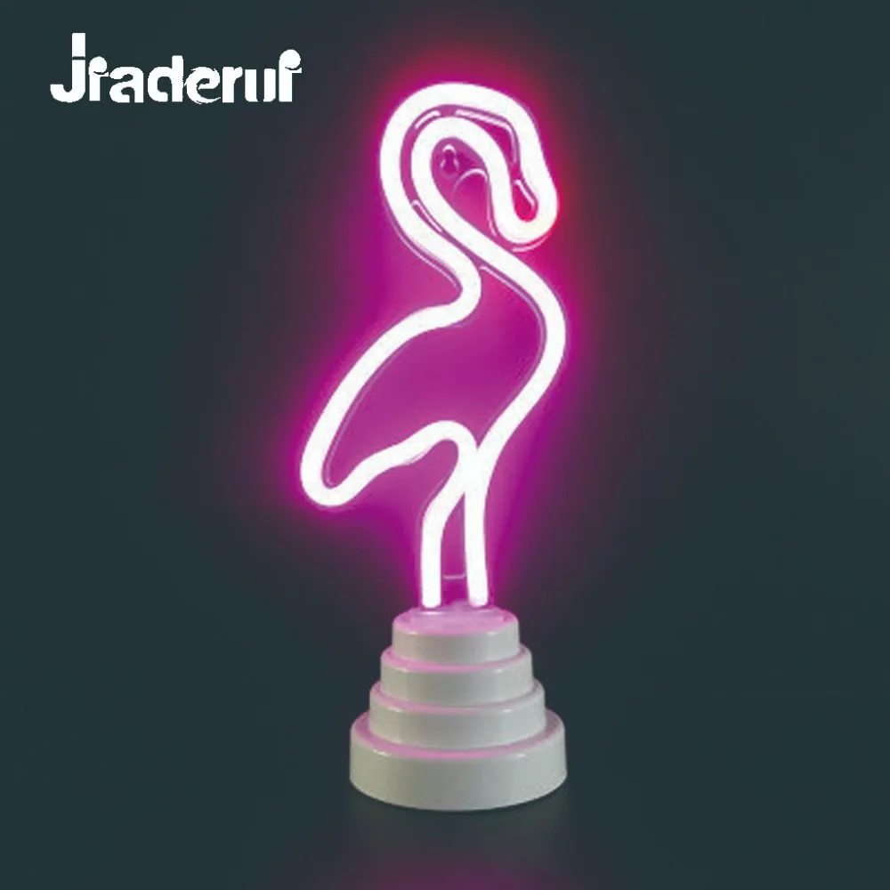 Jiaderui LED Flamingo Neon Night Light Neon Sculpture Glass Tube Neon ...