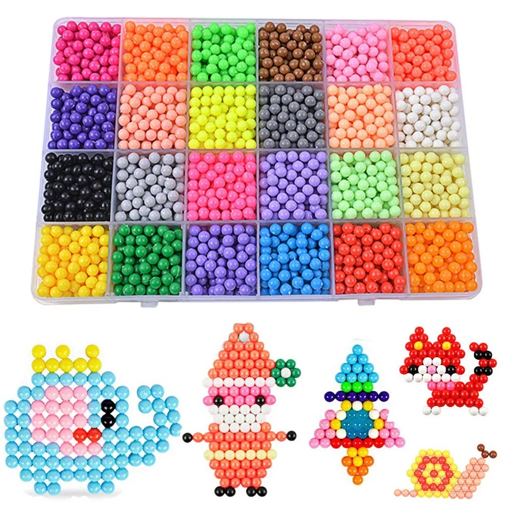 Kids Craft DIY Water Mist Magic Bead Kits Fuse Beads for Beginners ...