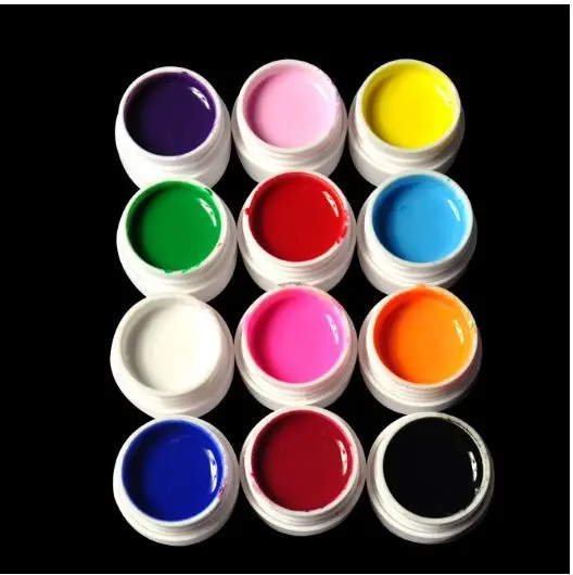 12 pcs/Lot UV Gel Nail UV Builder Creating Fantastic Crystal French ...