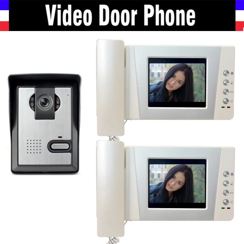 4.3" Lcd Monitor Video Door Phone System Video Doorbell Interphone Kits ...