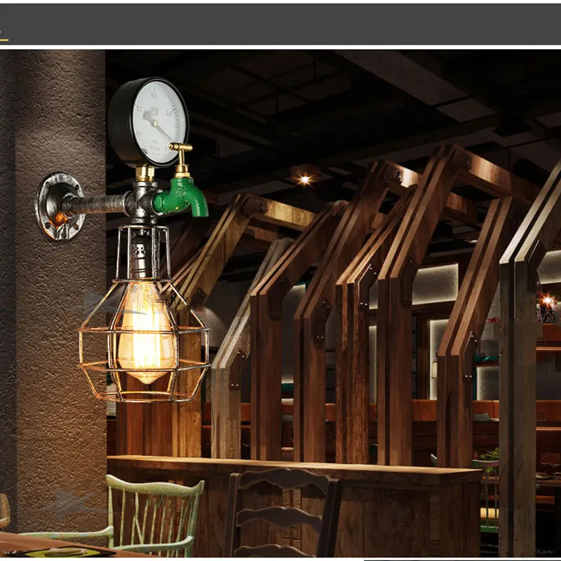 Industrial-Retro-Wall-Light-Steam-Punk-Lighting-Fixtures-Home-Decor ...