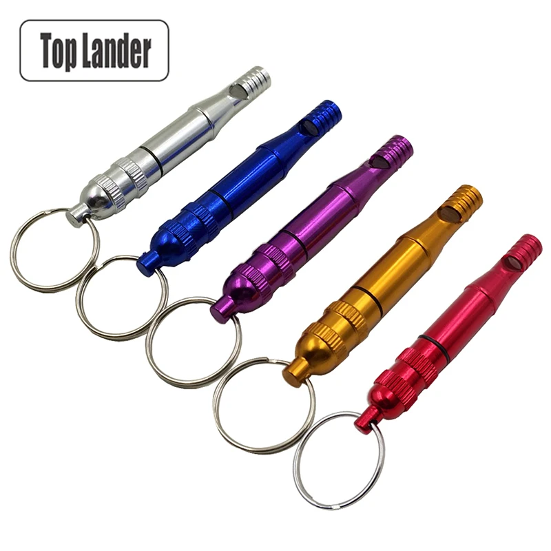 Survival Safety Whistle Emergency Pocket Mini Whistle Keychain Outdoor Aluminum Alloy Sport