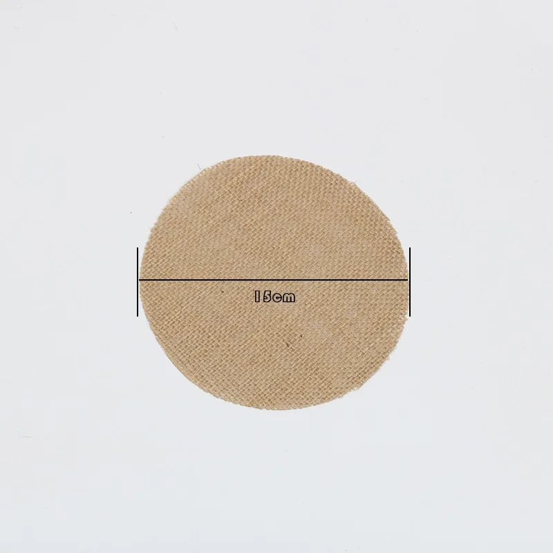 Винтаж льняная салфетка круглая Посуда pad 15 см рождественские ...