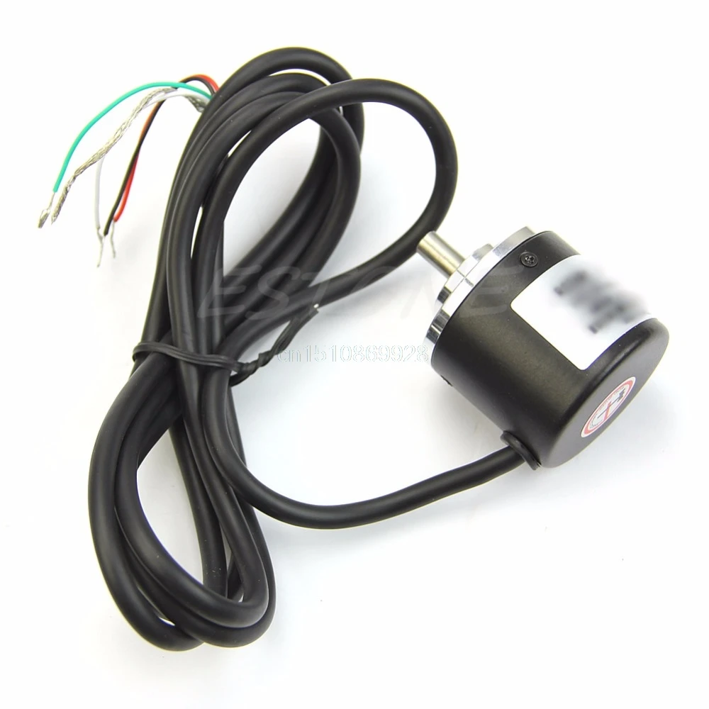 New Encoder 600 P / R 5V 24V Incremental Rotary AB 2 Phase 6mm Shaft ...