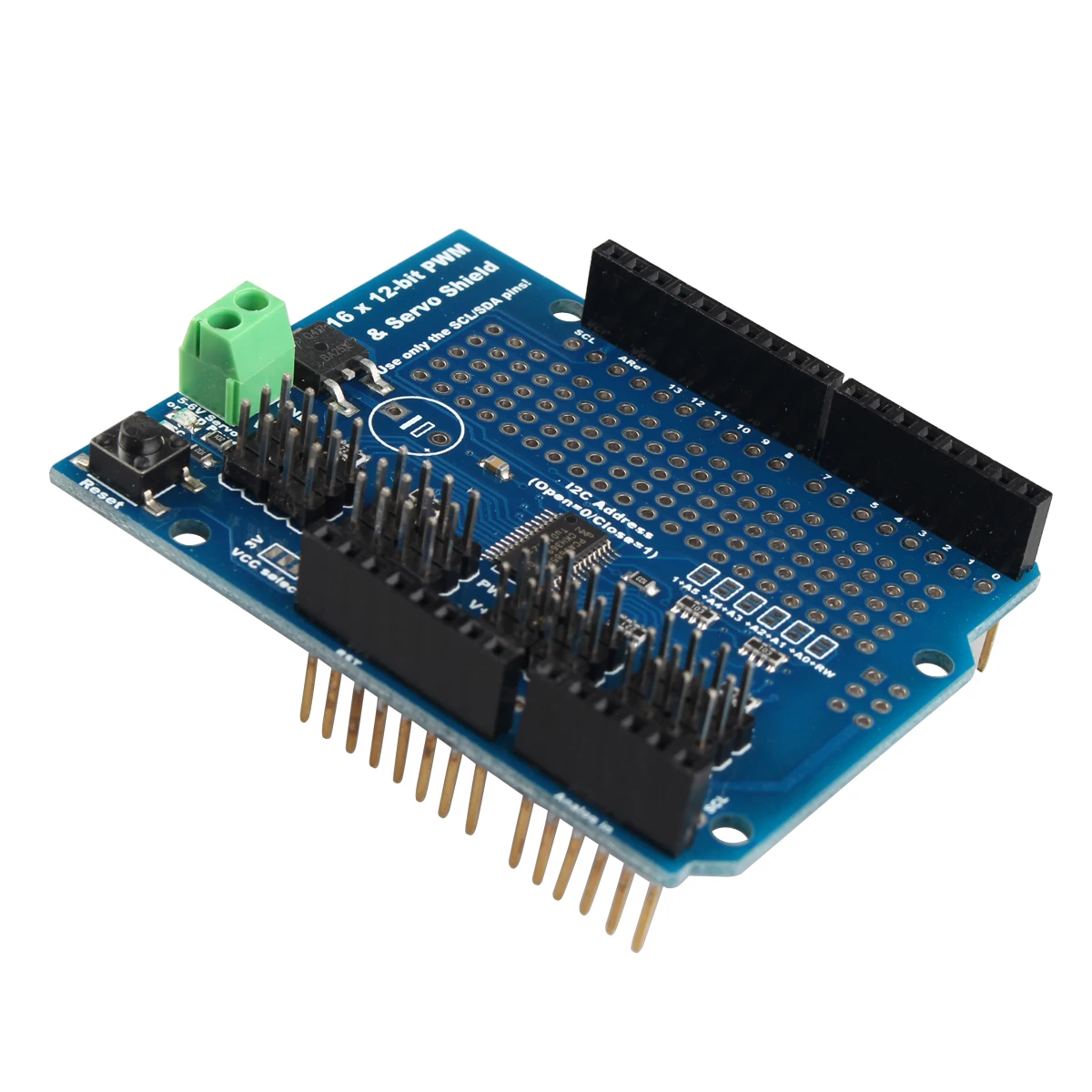 6.9*5.4*1.05 Cm Hw-378 16-channel 12-bit Pwm / Servo Shield 16 Road ...