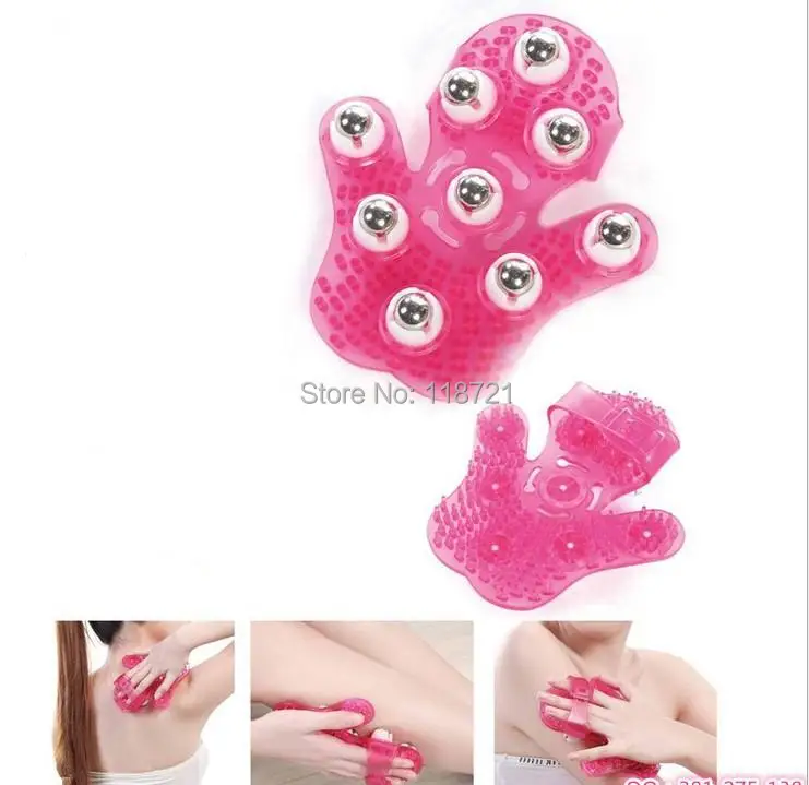 Massage Glove 360 Degree Fully Body Care Hand Hold Roller Glove Rolling Joint Glove Massager In