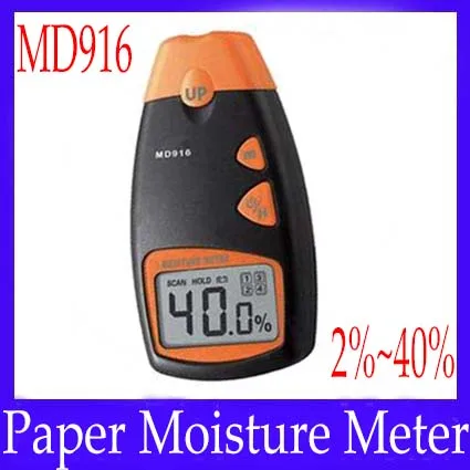 Paper moisture meter tester detector handheld digital MD916 range 2%~40 ...