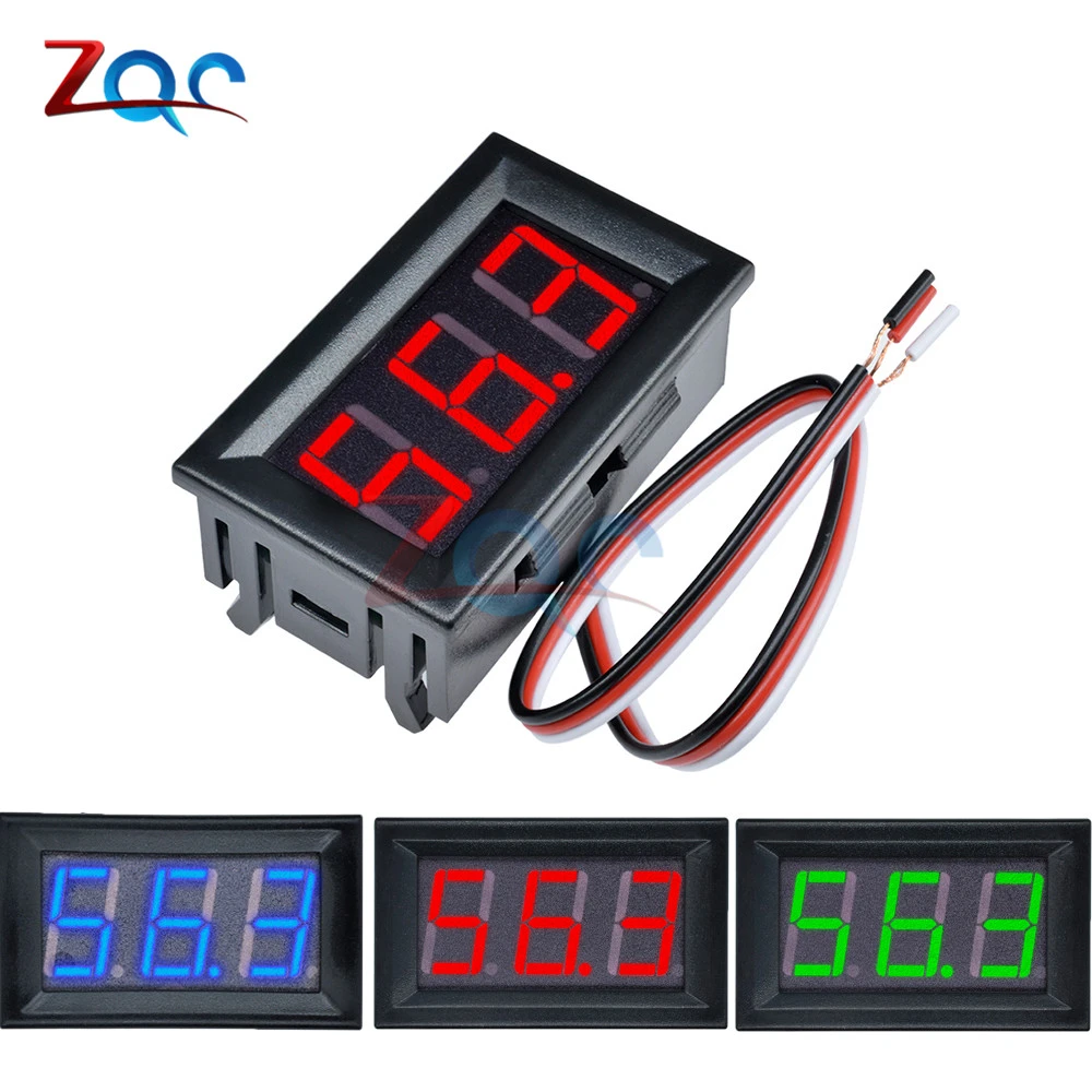 Mini Led Digital Dc 0-100v Voltmeter Gauge Voltage Volt Fahrzeuge Panel ...
