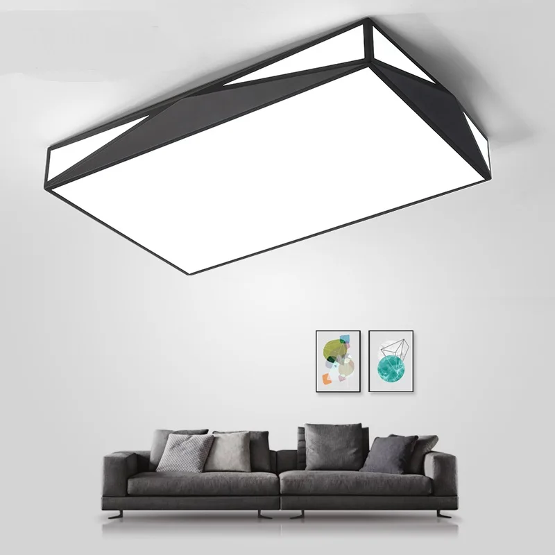 Rectangular Ceiling Lights living room lamp modern minimalist geometry ...