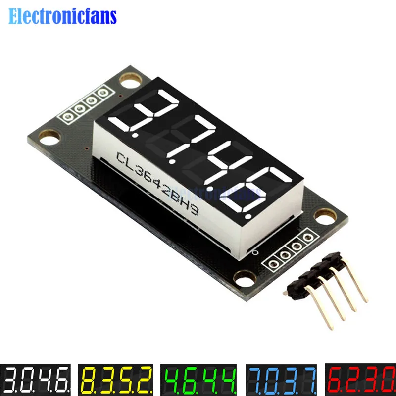 0.36 Inch 0.36" 4/6-Digit Red/Green/Yellow/Blue/White LED Digital ...