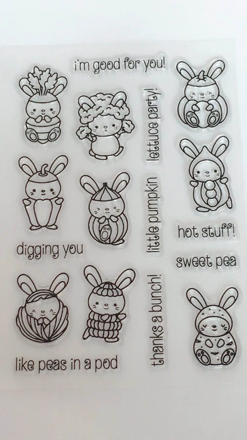 junminTransparent Clear Silicone Stamps Seal for DIY Scrapbooking Photo ...