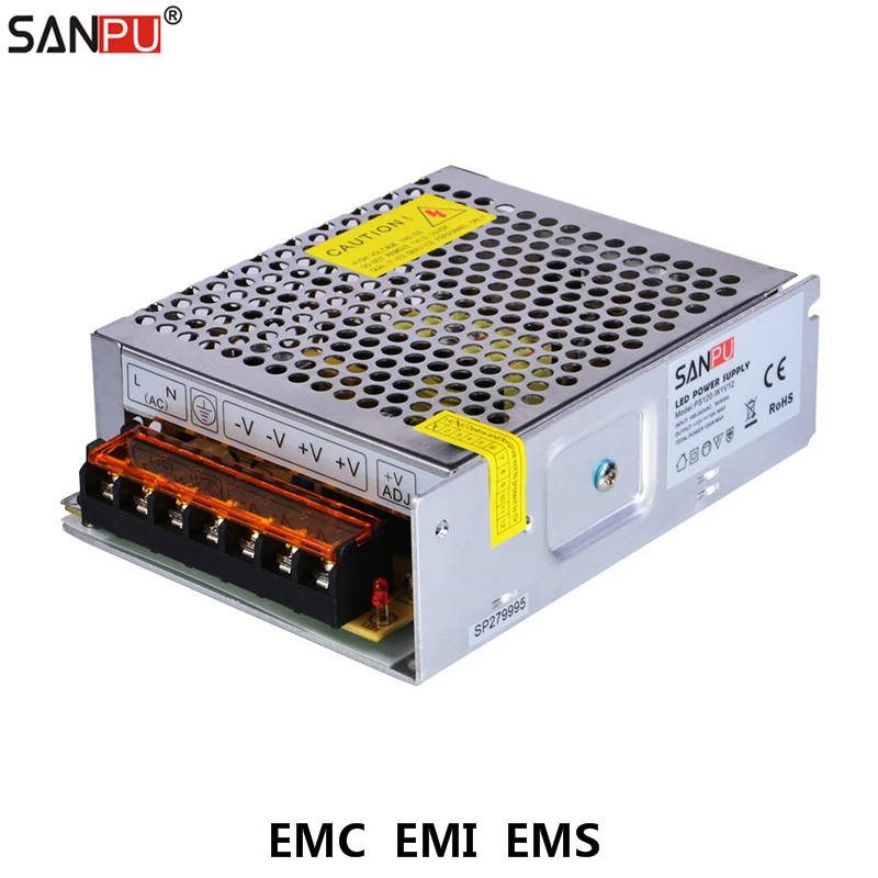 Sanpu Emc Emi Ems 120w 12v Switching Power Supply Unit 10a Source 12vdc ...