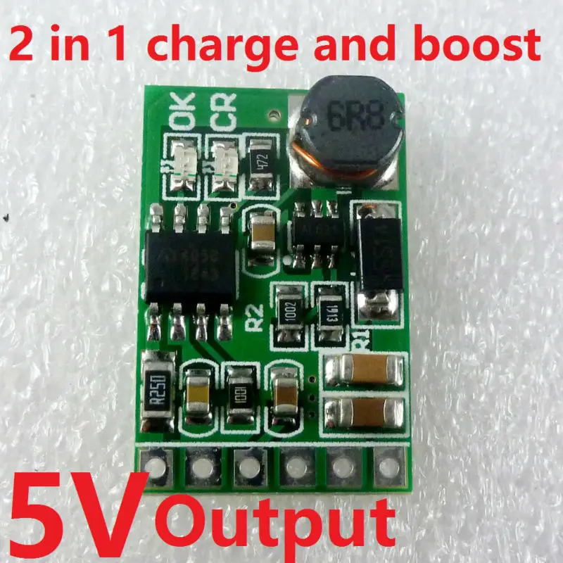 5V UPS Power Diy Board Charger & Step up DC DC Converter Module 3.7V Li ...