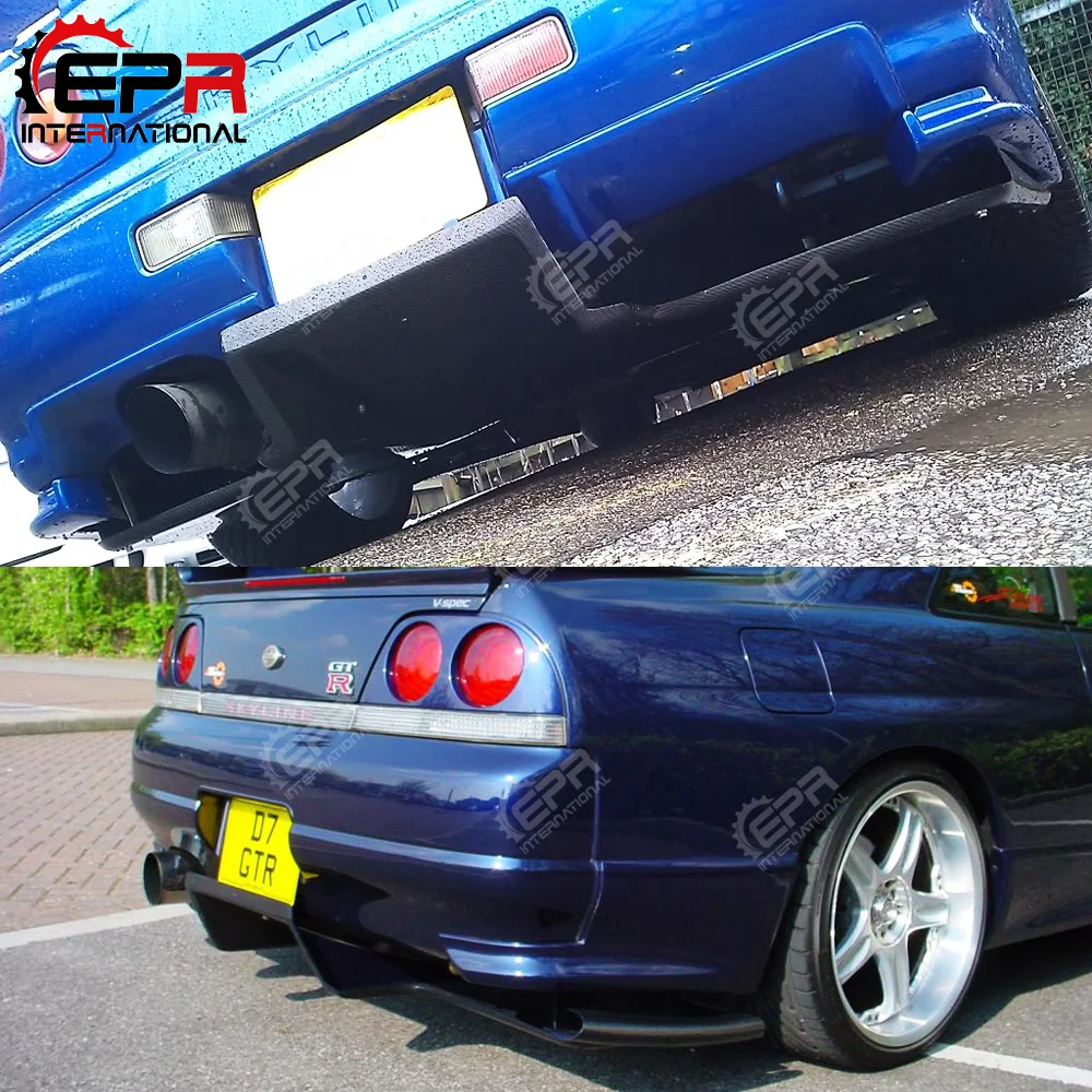 For Nissan Skyline R33 GTR FRP TYPE 2 TS Rear Diffuser Carbon Fiber ...